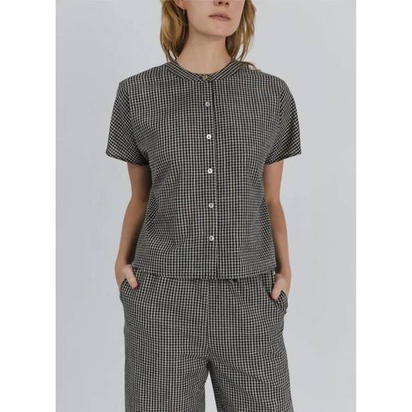 Mod Ref | Tops | New Mod Ref Arlotte Top In Blacktaupe | Poshmark